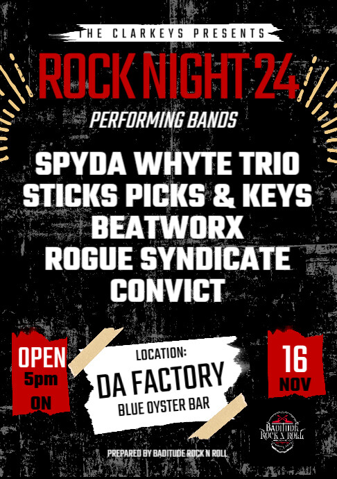 Rock Night Flyer | PosterMyWall