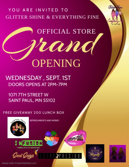 Copy of Grand Opening Event Flyer Invitation | PosterMyWall