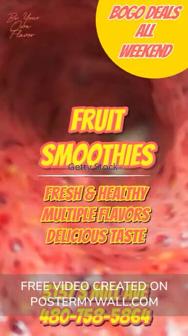 Delicious Smoothies Juices Drinks Insta Story | PosterMyWall