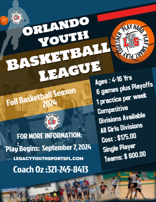 Copy of 2023 Fall Basketball League | PosterMyWall