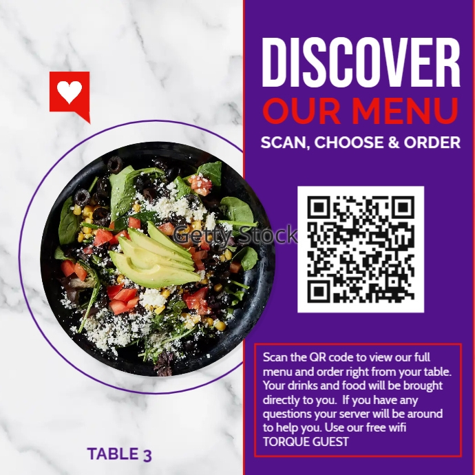 Discover our menu scan choose and order (2) | PosterMyWall