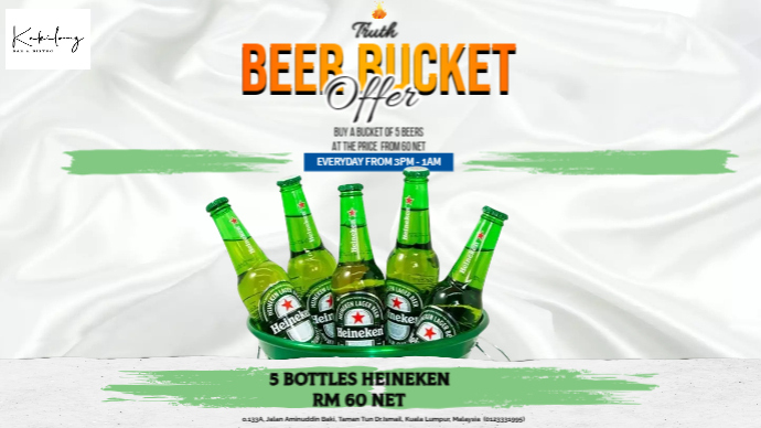Beer bucket offer poster | PosterMyWall