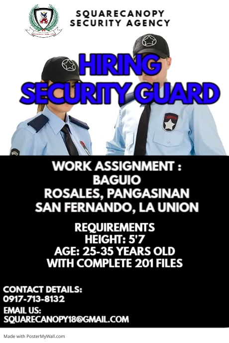 Security Positions Available Poster | PosterMyWall