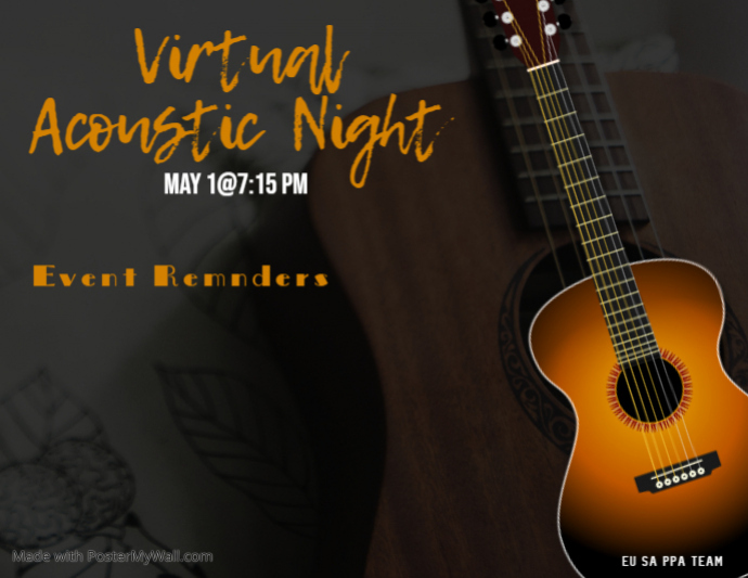 Acoustic Night - Reminder | PosterMyWall