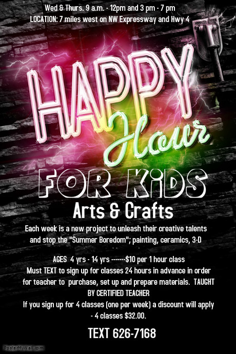 Kids Arts and Crafts | PosterMyWall