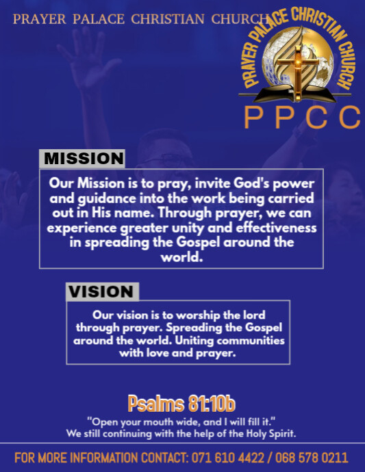 Copy of mission sunday service flyer (4) | PosterMyWall