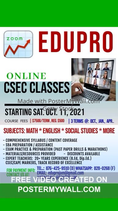 Copy of EDUPRO ONLINE CLASSES | PosterMyWall