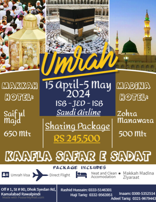 umrah packages flyer ad | PosterMyWall
