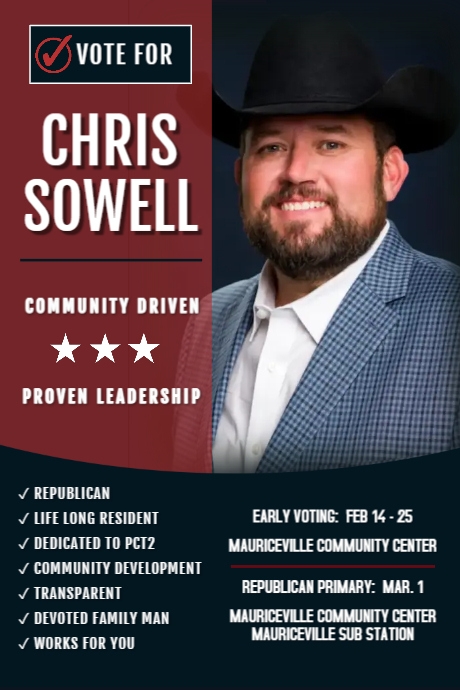 Copy of candidate voting contest usa flyer template | PosterMyWall