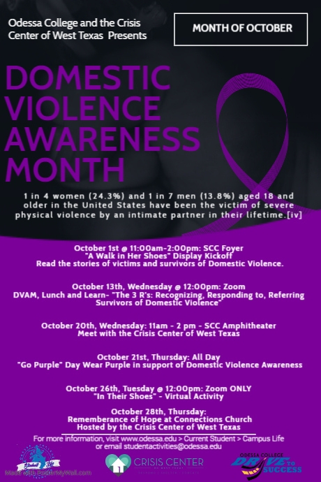 domestic abuse Awareness Month Flyer Template | PosterMyWall