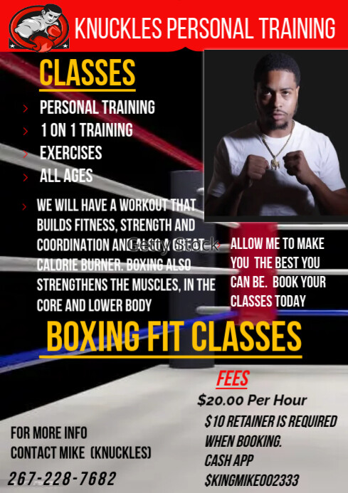 Copy of Kick boxing school | PosterMyWall