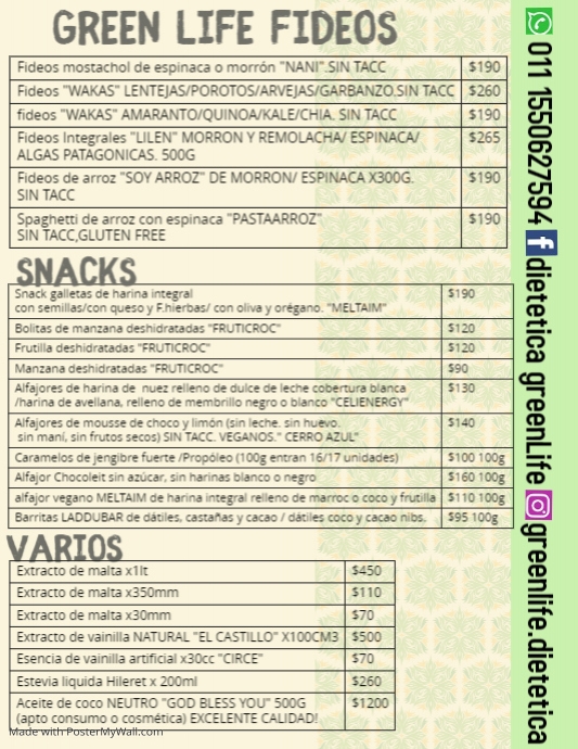 Copia de Copia de Copia de Copia de Grocery Price List Flyer Template ...