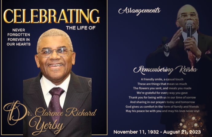 Black Magazine Funeral Program Large Booklet | PosterMyWall