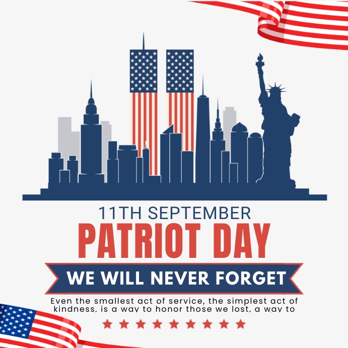 9 11 MEMORIAL DAY Template | PosterMyWall