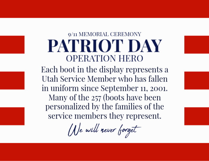Copy of 9/11 Patriot Day Memorial Ceremony Template | PosterMyWall