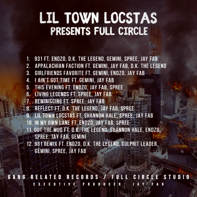 War Apocalypse Mixtape CD Cover Back Template | PosterMyWall