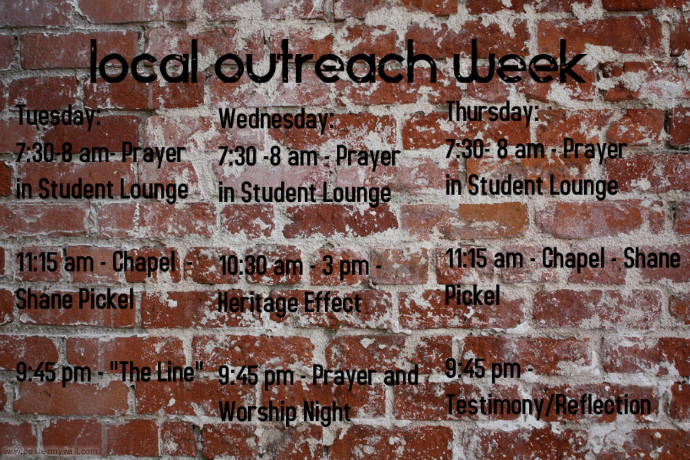 Copy of Local Outreach Schedule | PosterMyWall