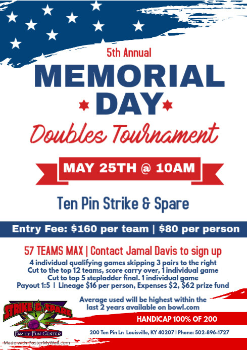 Copy of Memorial Day Tournament | PosterMyWall
