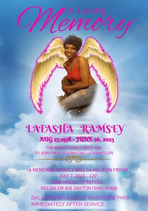 Heavenly Stair Funeral Template | PosterMyWall