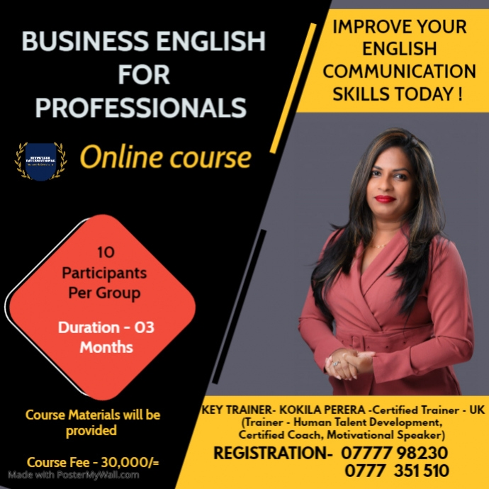 Copy of Copy of Communication Online Classes Template | PosterMyWall