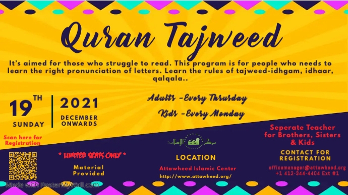 Tajweed-Banner | PosterMyWall