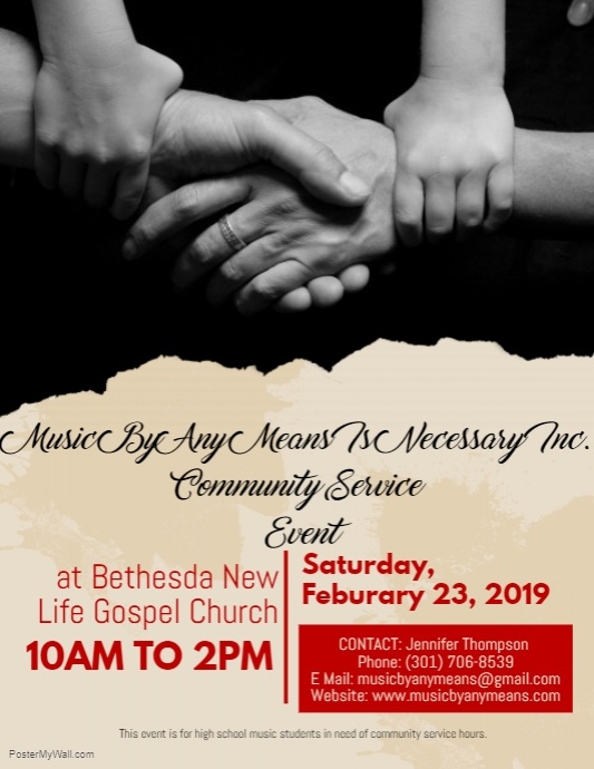 Community Service | PosterMyWall