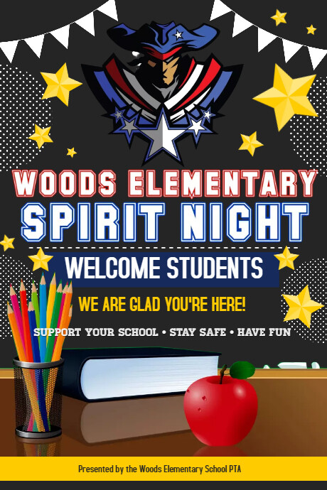 Copy of DRAFT Spirit Night Welcome Sign | PosterMyWall