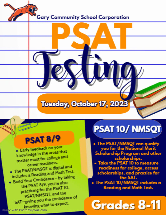 PSAT Flyer 2023 | PosterMyWall