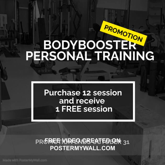 Personal Training Promotion Ad | PosterMyWall