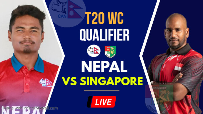 T20 World Cup Cricket Match YouTube Thumbnail | PosterMyWall