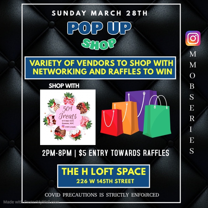 Copy of Copy of POP UP SHOP FLYER TEMPLATE | PosterMyWall