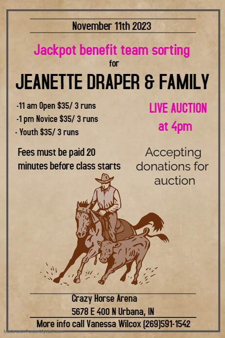 Copy of Copy of Vintage Rodeo Show Flyer Template | PosterMyWall