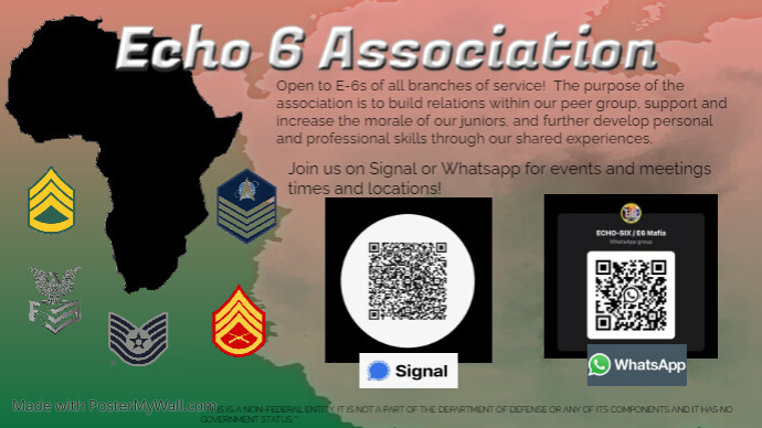 E6 sign up | PosterMyWall