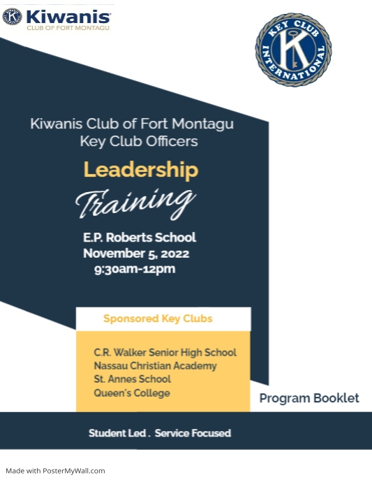 Key Club Officer Training | PosterMyWall