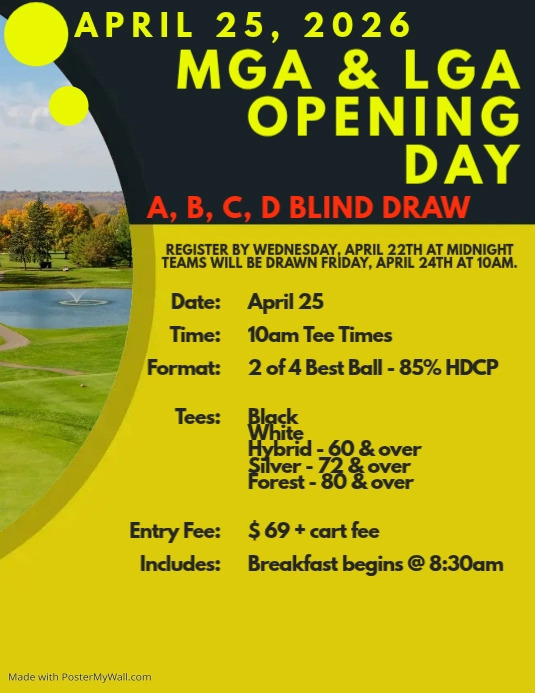 Golf Tournament Schedule Video | PosterMyWall