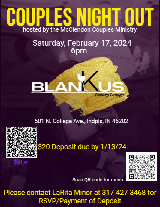 couples dinner flyer template | PosterMyWall