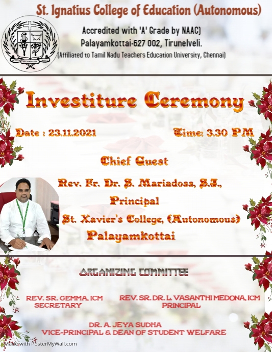 Student Council Investiture Ceremony | PosterMyWall