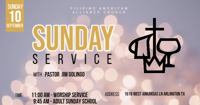 Sunday Service Poster | PosterMyWall