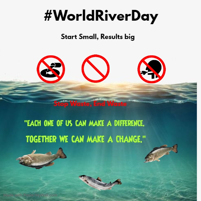 Copy of Salinan World River Day 2020 Post Template | PosterMyWall
