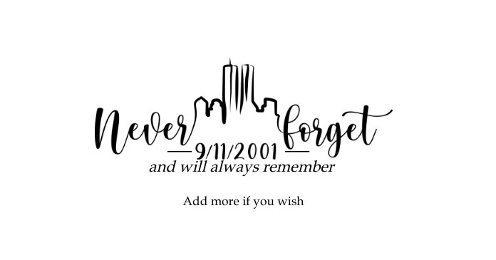 911 Remembrance Day Facebook Shared Image Template | PosterMyWall