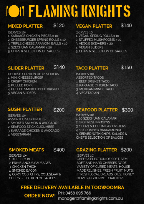 Platter Menu (2) | PosterMyWall