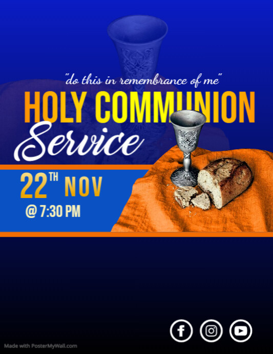 Copy of communion | PosterMyWall