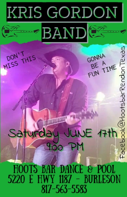 kris gordon 6/17 | PosterMyWall