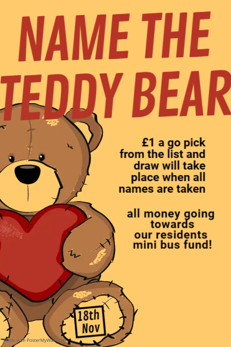 teddy bear picnic day Flyer Template | PosterMyWall