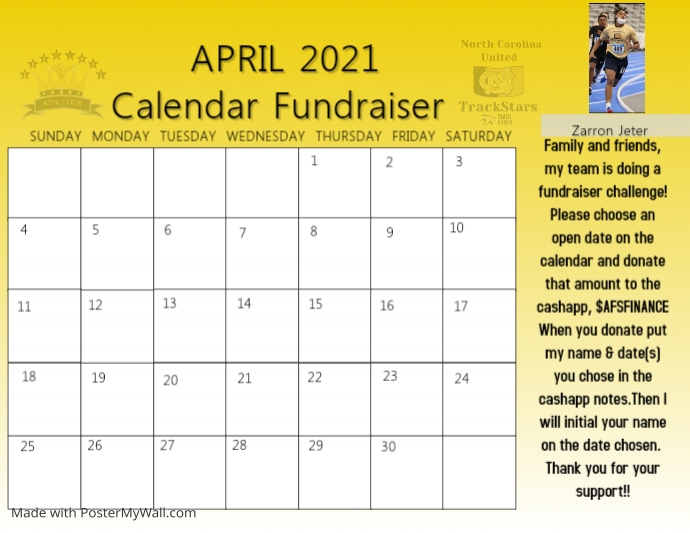 Copy of Copy of Calendar Template | PosterMyWall