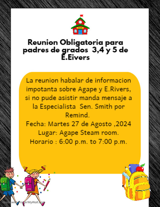 Copy of White school holiday notice flyer | PosterMyWall