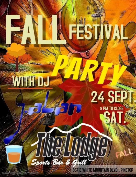 AUTUMN FALL PARTY FLYER TEMPLATE | PosterMyWall