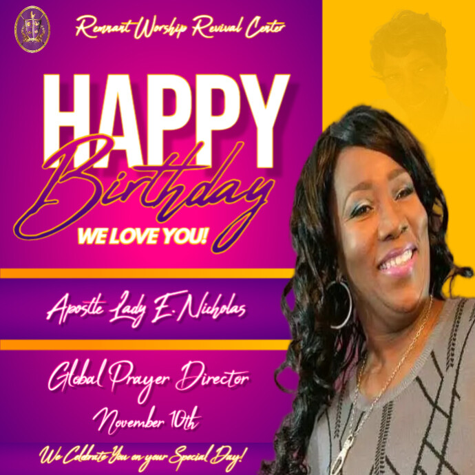 Lady E Remnant Happy Birthday | PosterMyWall