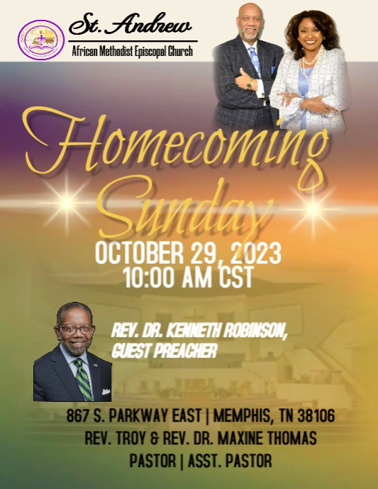 Homecoming Sunday | PosterMyWall