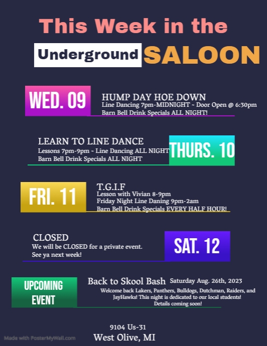 Copy of Upcoming Events Flyer Template | PosterMyWall